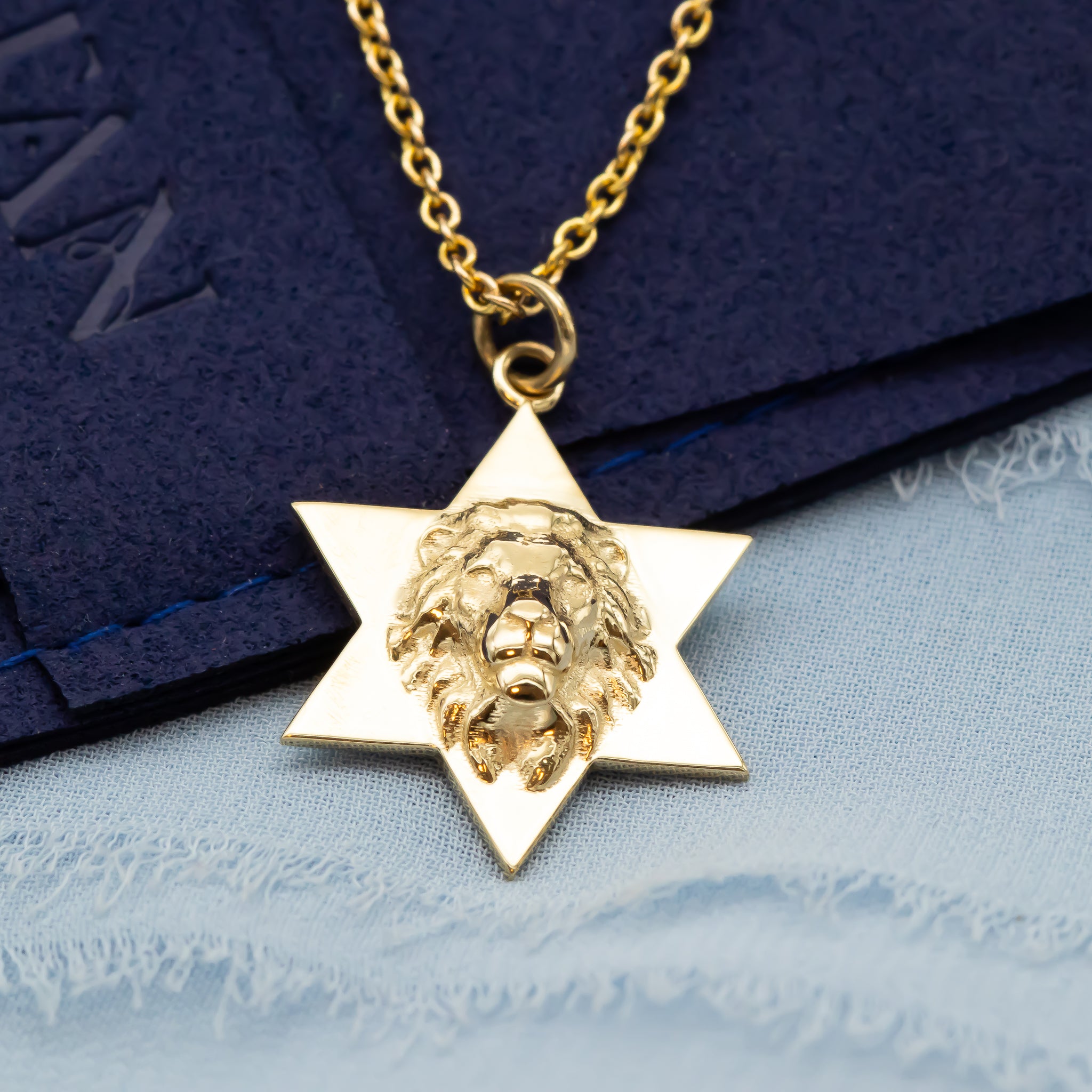 Star of David Lion Pendant Neckace | Magen David Jewelry – Sivan Lotan ...