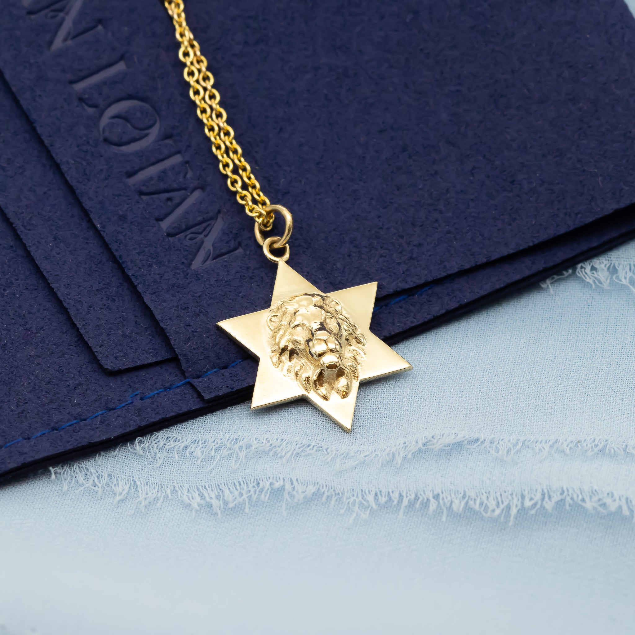 Star of David Lion Pendant Neckace | Magen David Jewelry – Sivan Lotan ...