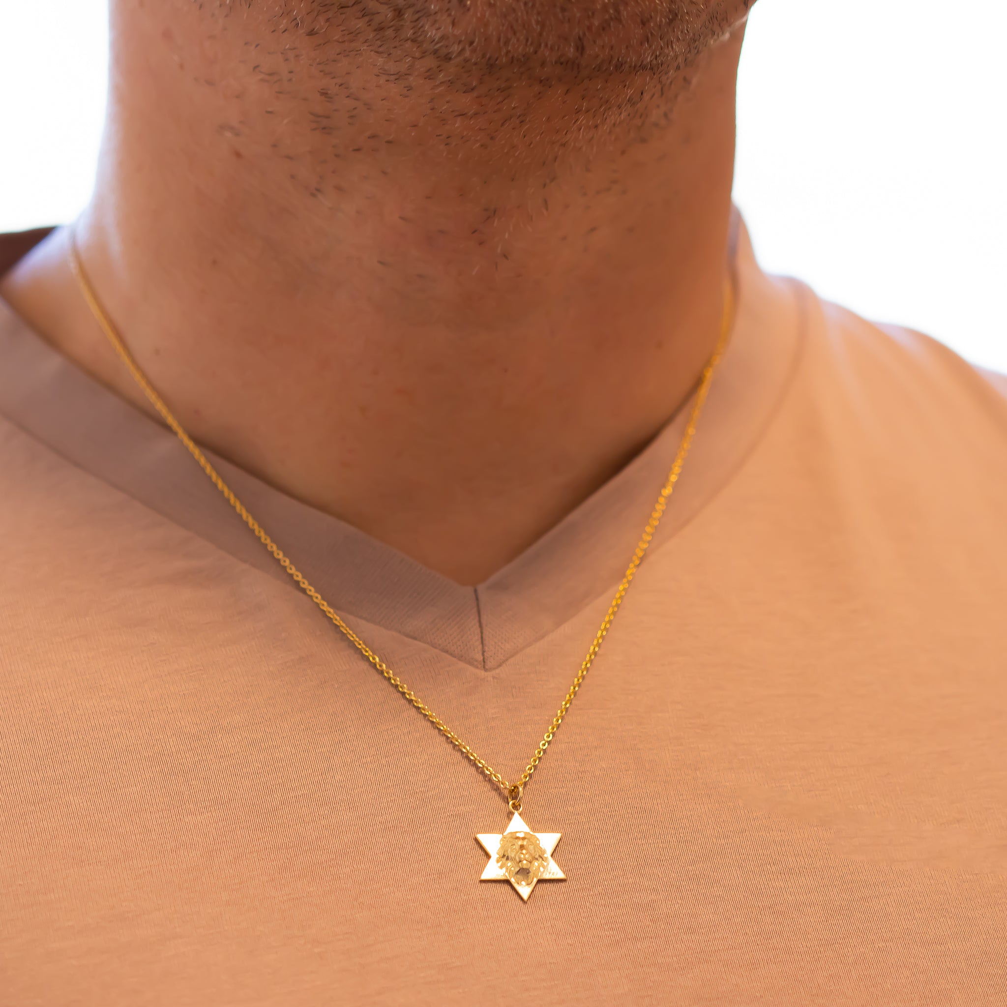 Star of David Lion Pendant Neckace | Magen David Jewelry – Sivan Lotan ...