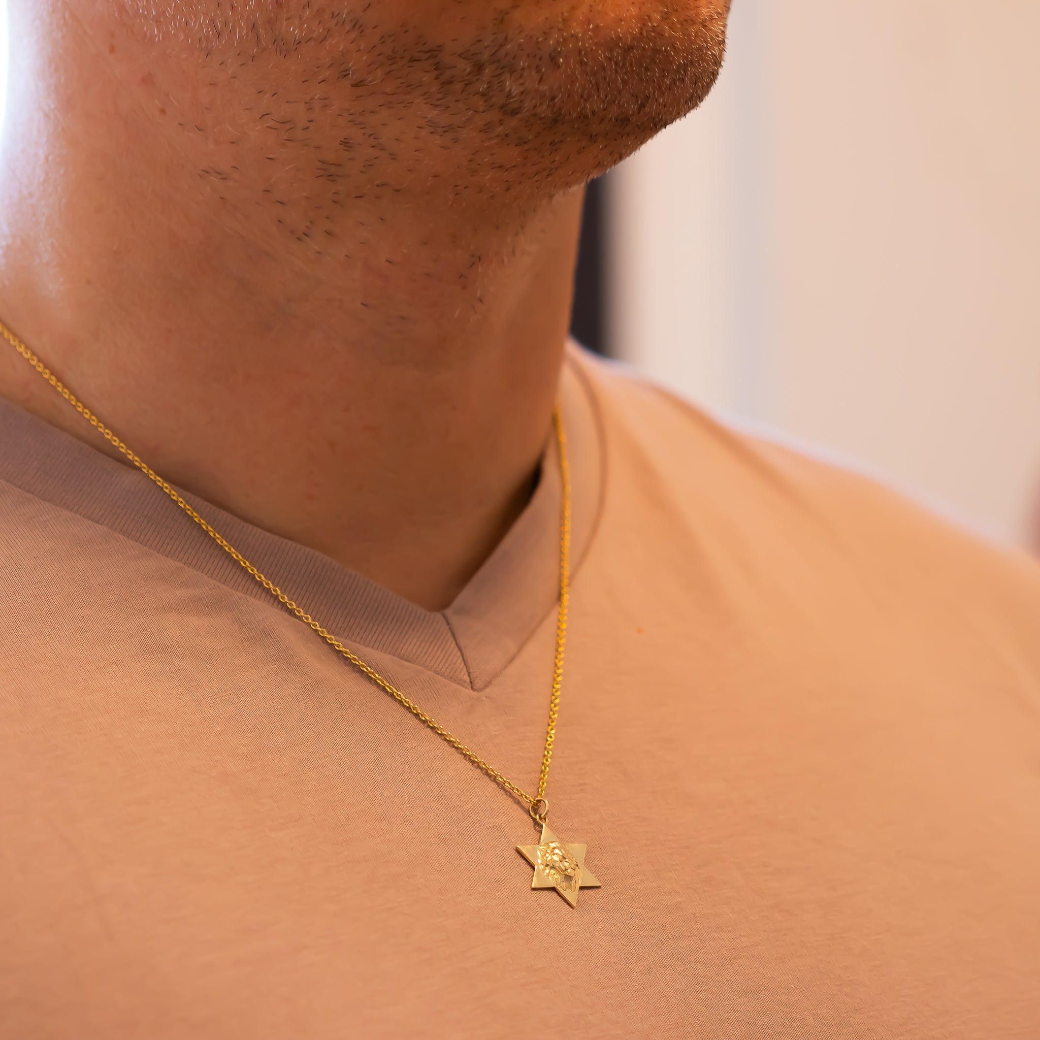 Star of David Lion Pendant Neckace | Magen David Jewelry – Sivan Lotan ...