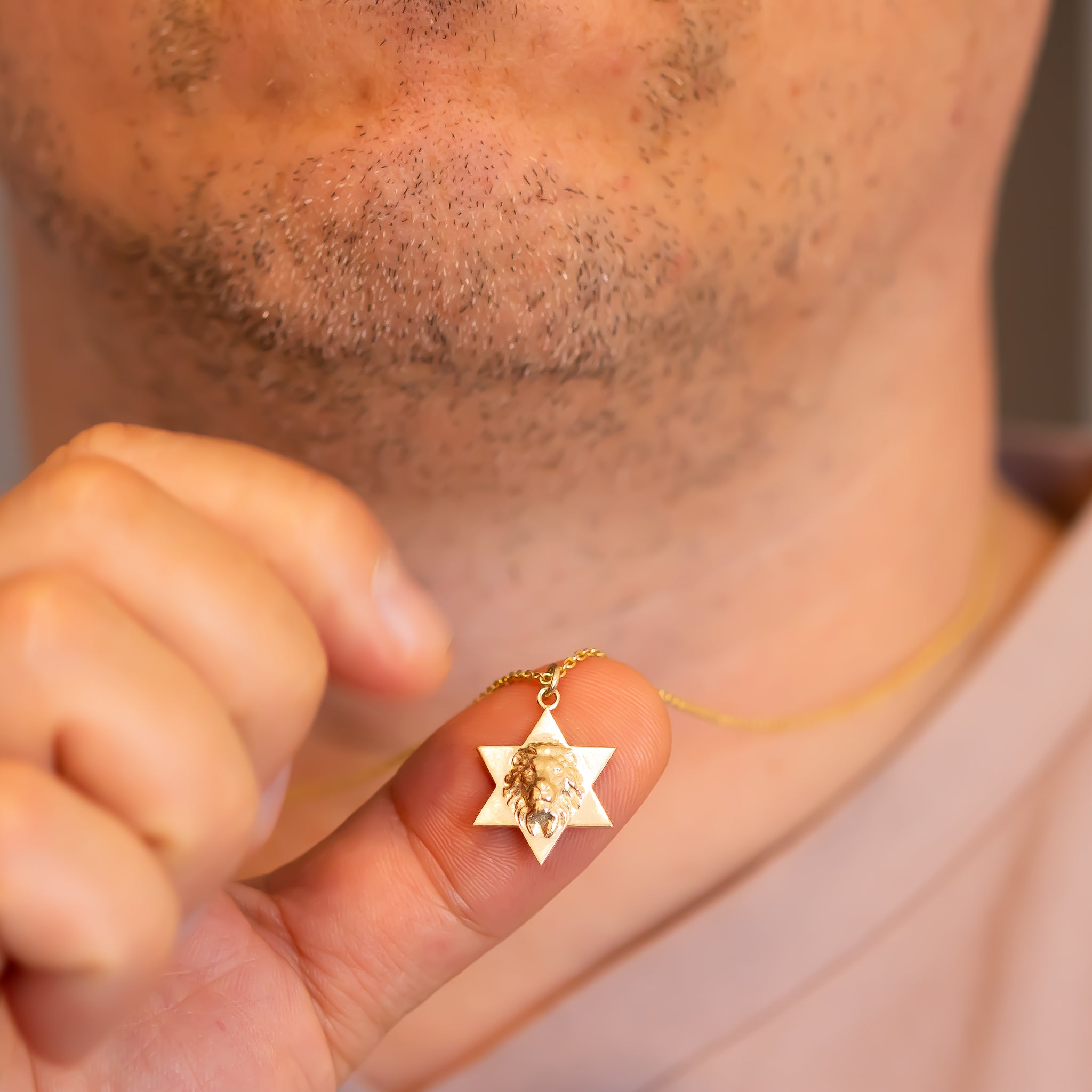 Star of David Lion Pendant Neckace | Magen David Jewelry – Sivan Lotan ...