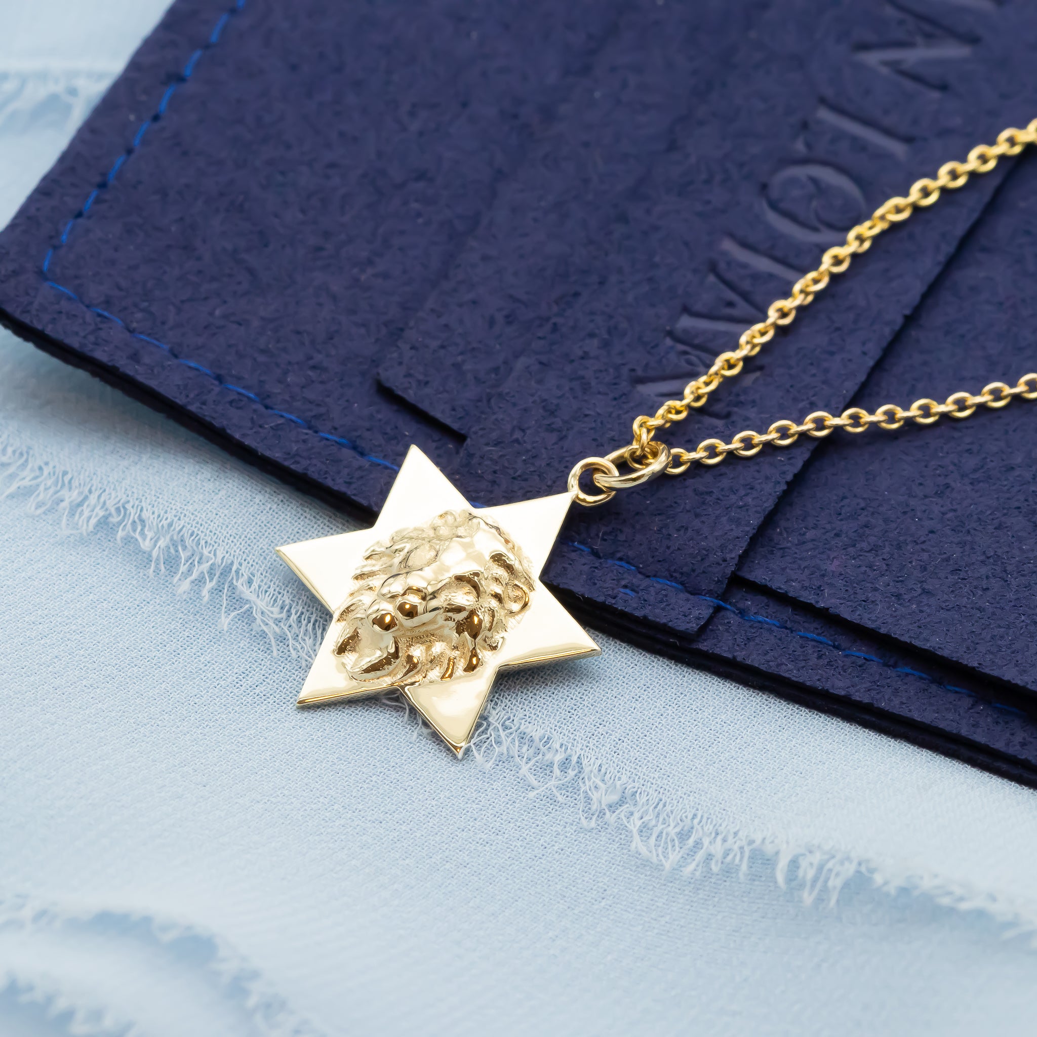 Star of David Lion Pendant Neckace | Magen David Jewelry – Sivan Lotan ...